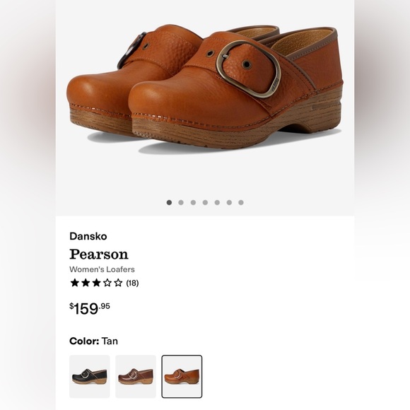 Dansko | Shoes | Dansko Pearson Tan Tumbled Clog Leather Roomy Toe Box ...